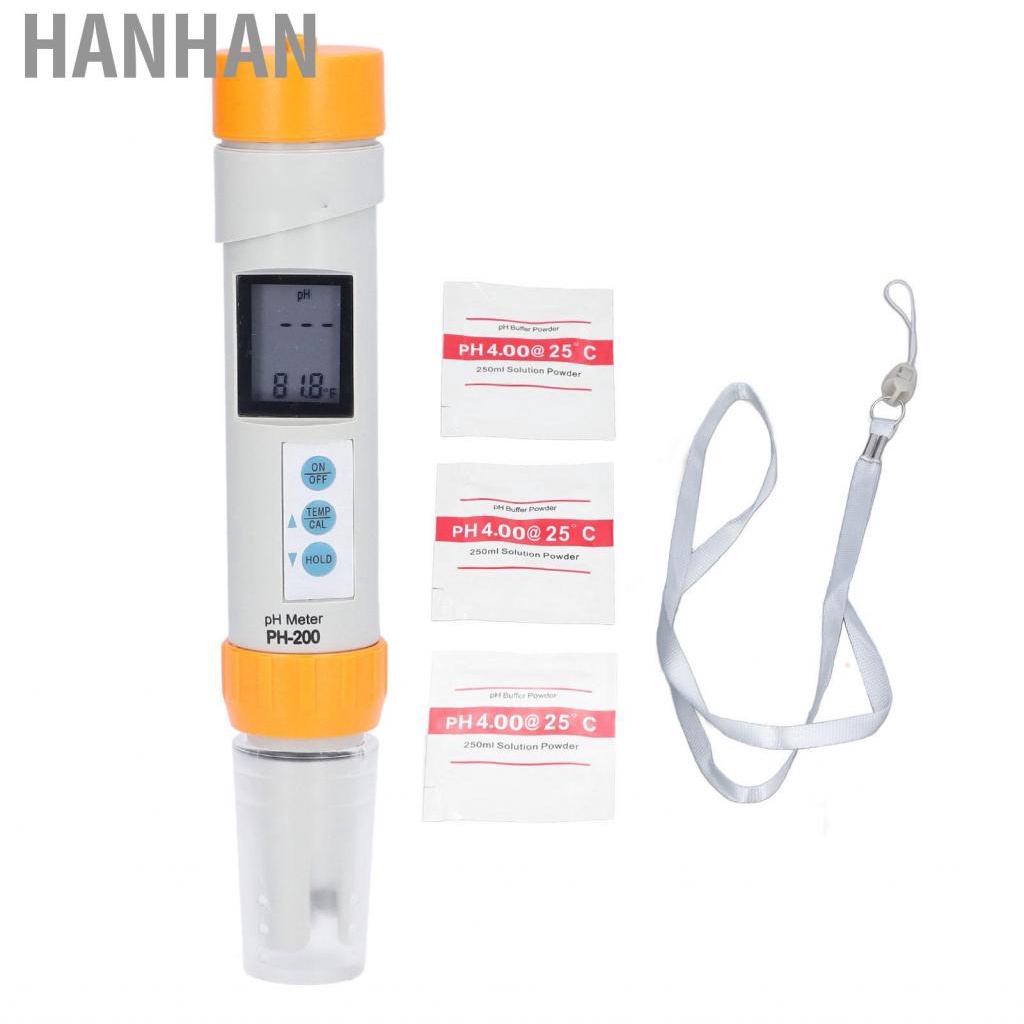 Hanhan PH Test Pen Meter Replacement Probe with Lanyard for Water ...