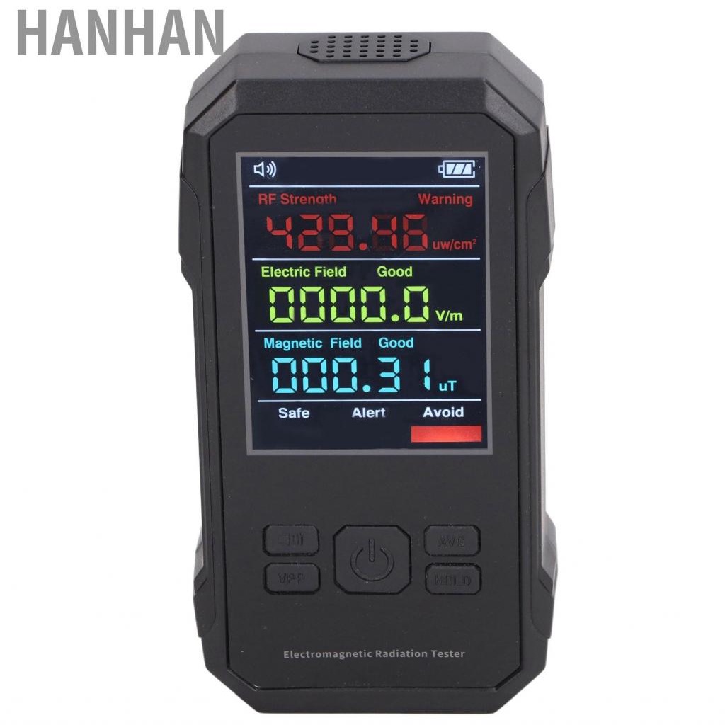 Hanhan Radiation Detector Black Digital EMF Meter Display Handheld RF ...