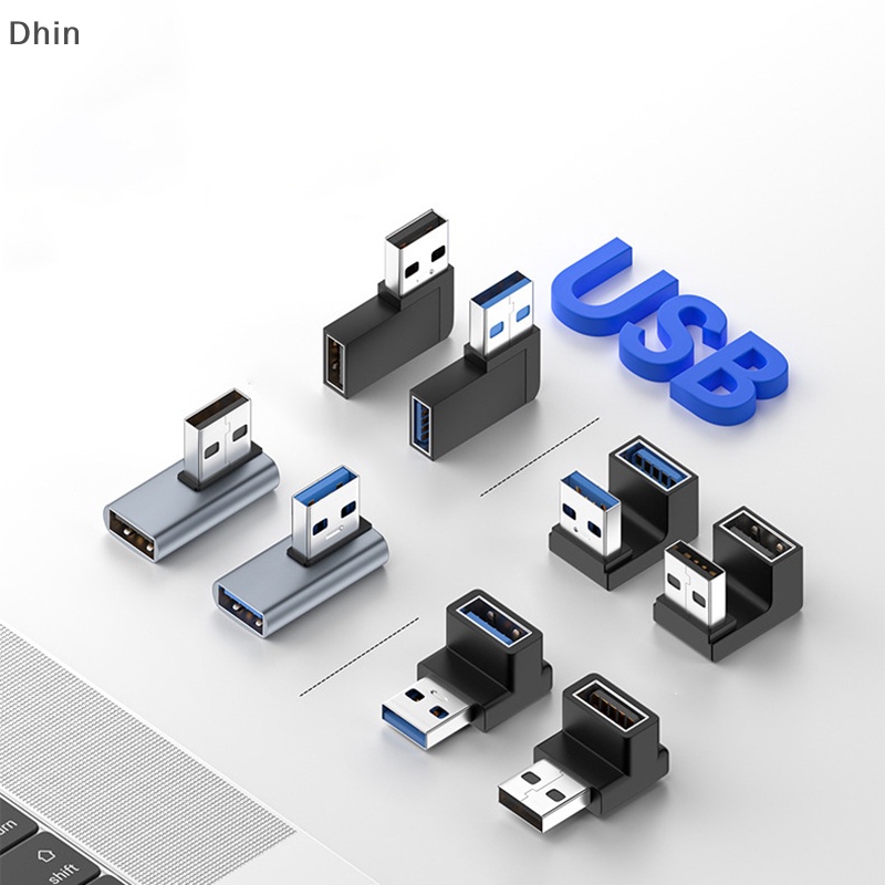 [Dhin] อะแดปเตอร์แปลง USB 3.0 ตัวผู้ เป็นตัวเมีย 90 องศา 10Gbps สําหรับ ...