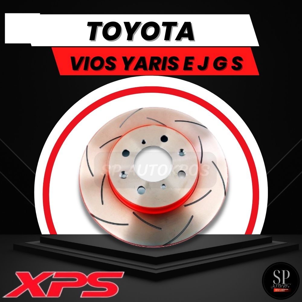 XPS จานเต่ง VIOS YARIS E J G S 2007-2020 หน้า หลัง ราคาสำหรับ 1คู่ | Shopee Thailand