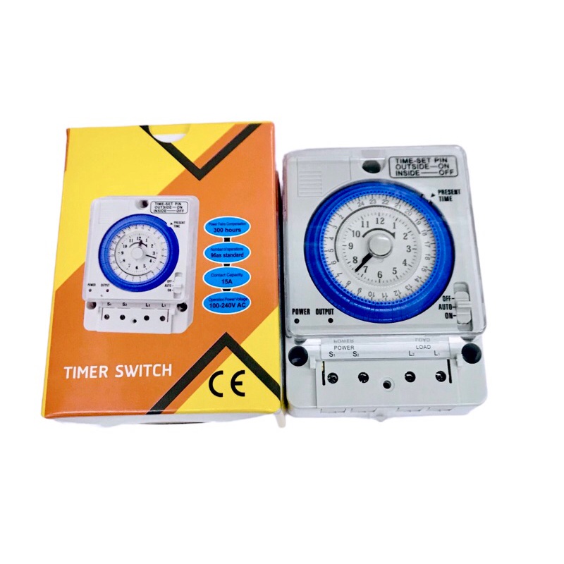 Timer Switch TB388 ทาร์มเมอร์ตั้งเวลาเปิด ปิด 24 ชม. 20A/220V มี ...