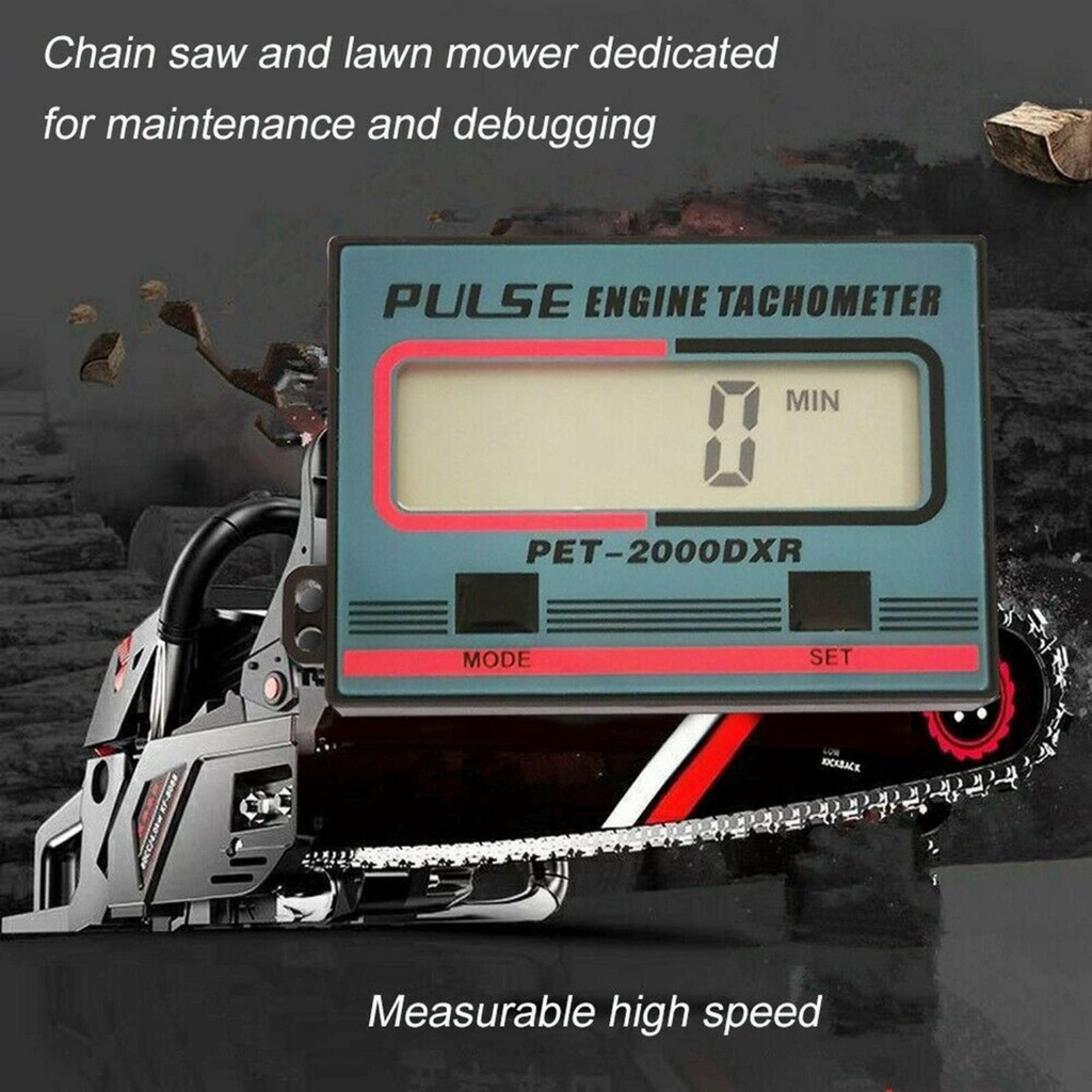 Induction Chain Saw Digital Tachometer Multi-function Tach Hour Meter | Shopee Thailand