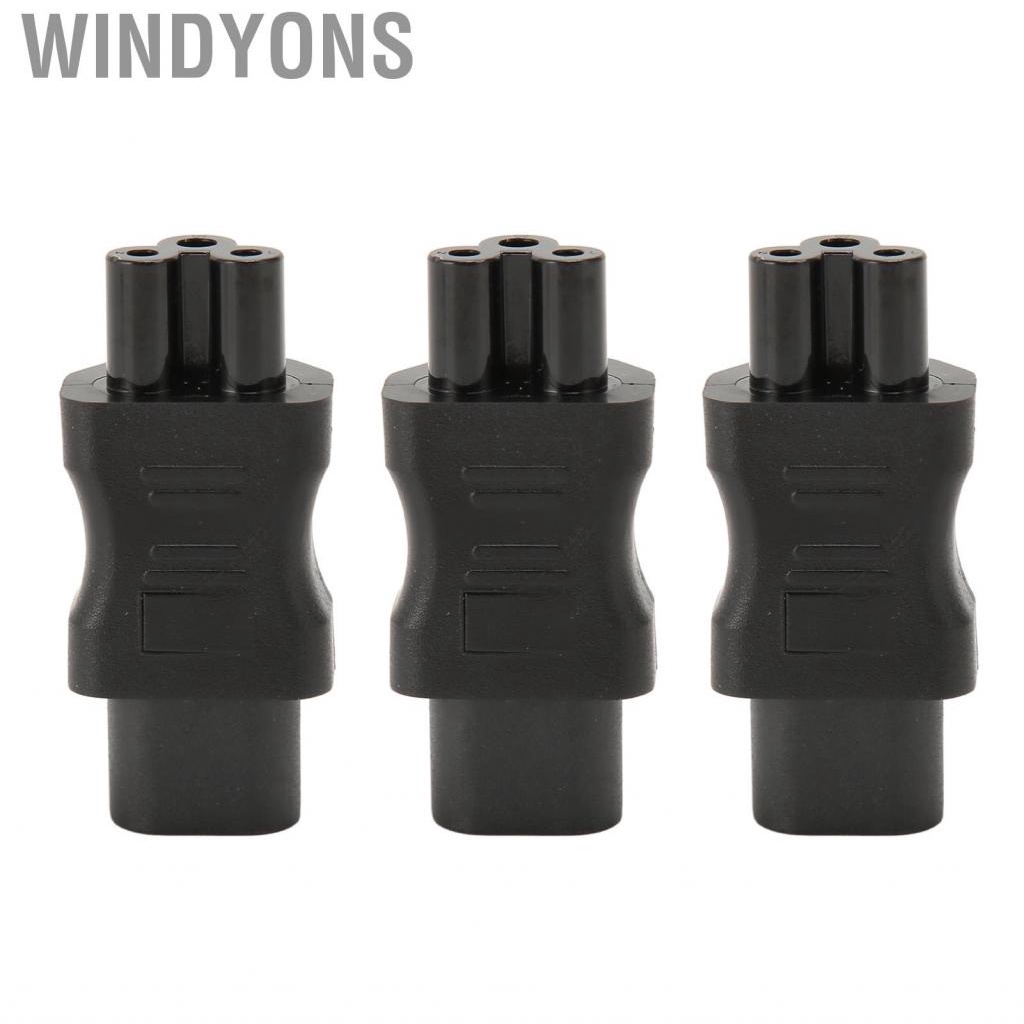 Windyons Male C8 To Female C5 Power Socket Adapter IEC320 10A 250V 3Pcs ...