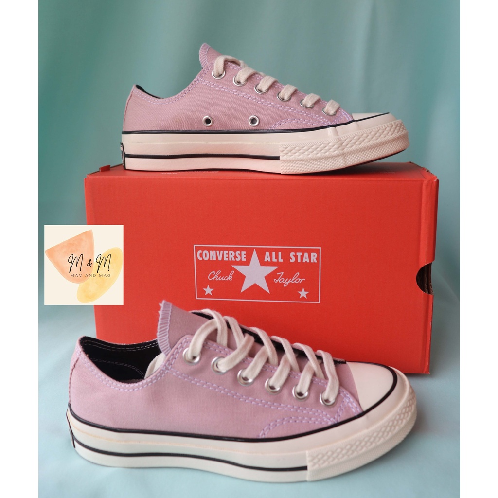 LILAC/LAVENDER--DOUBLE LACED- Converse Chuck Taylor All Star 70's Low ...