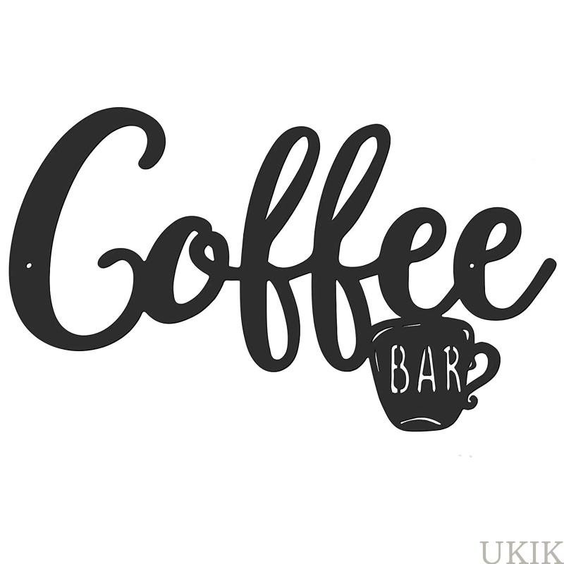 Ukik ป้ายโลหะ ลายตัวอักษร สําหรับแขวนตกแต่งผนัง บาร์ คาเฟ่ กาแฟ ...