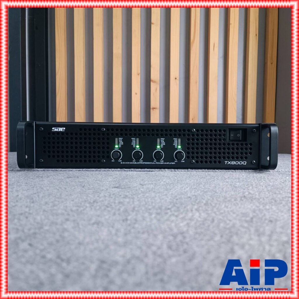 ลดล้างสต็อค SAE TX800Q POWERAMP 4ช่อง เพาเวอร์แอมป์ เครื่องเสียง SAE ...