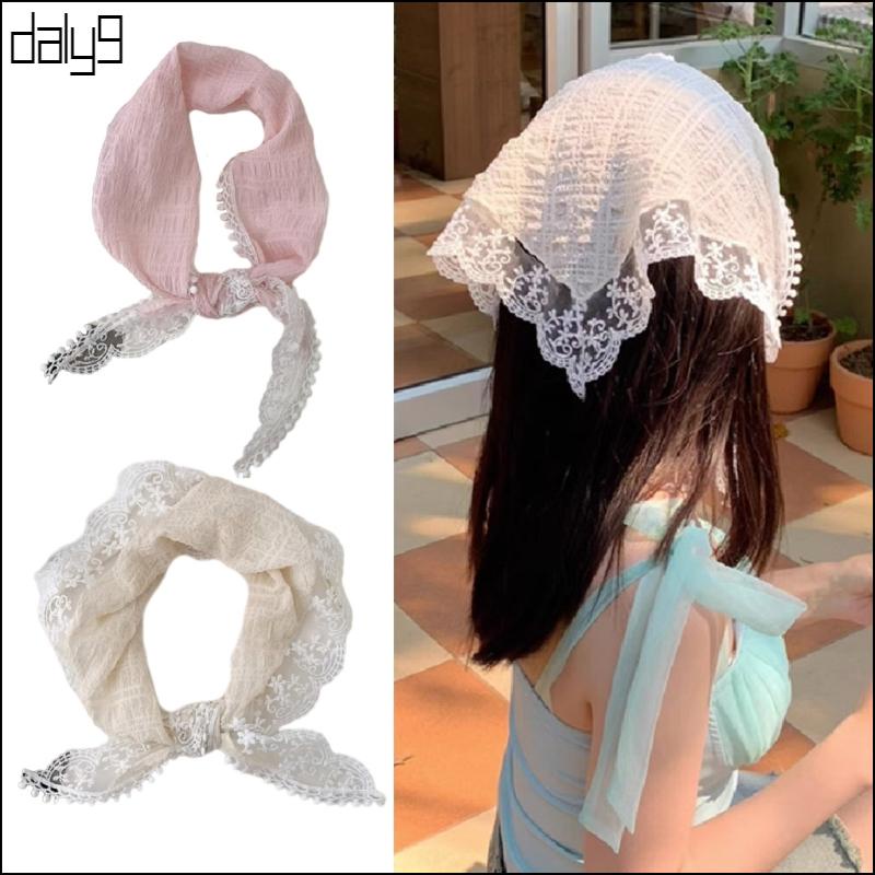 Dal French Women Thin Triangle Turban Pastoral Head Scarf | Shopee Thailand