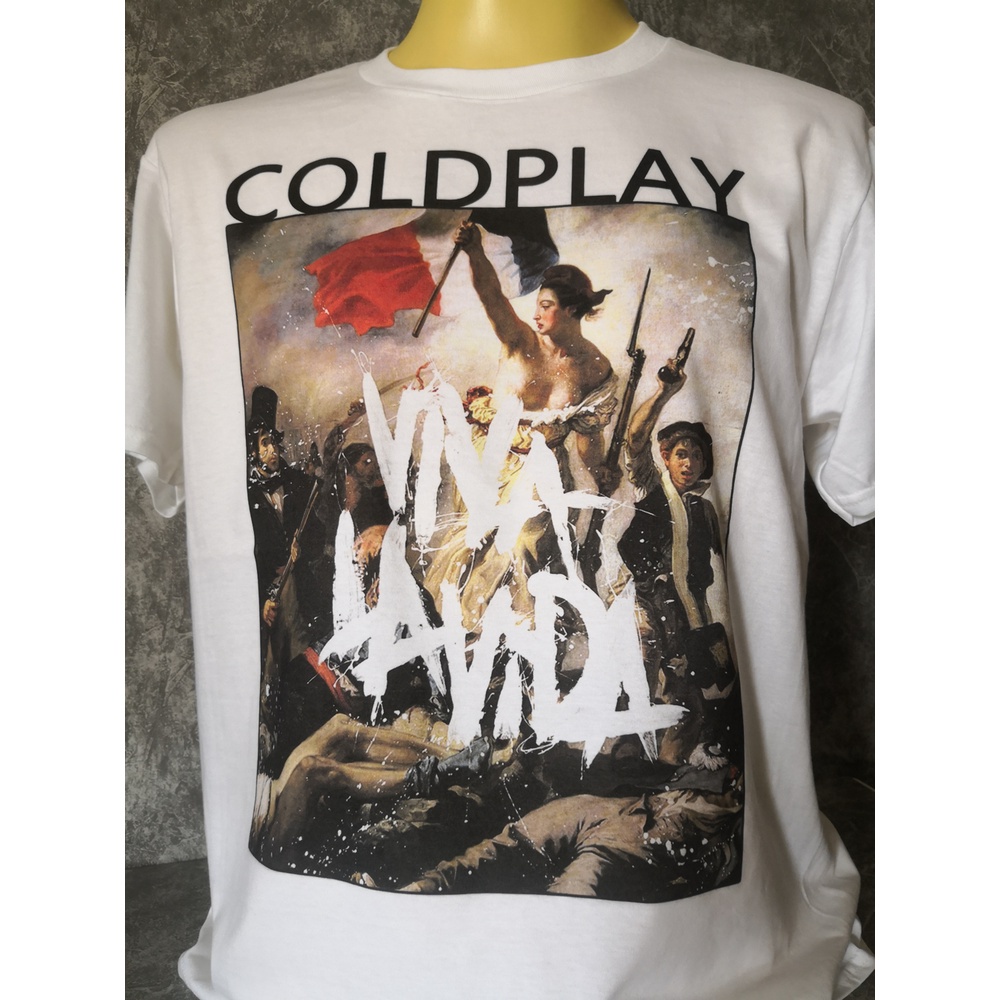 เสื้อวงนำเข้า Coldplay Viva La Vida Britpop Oasis Blur Pulp Shed Seven ...