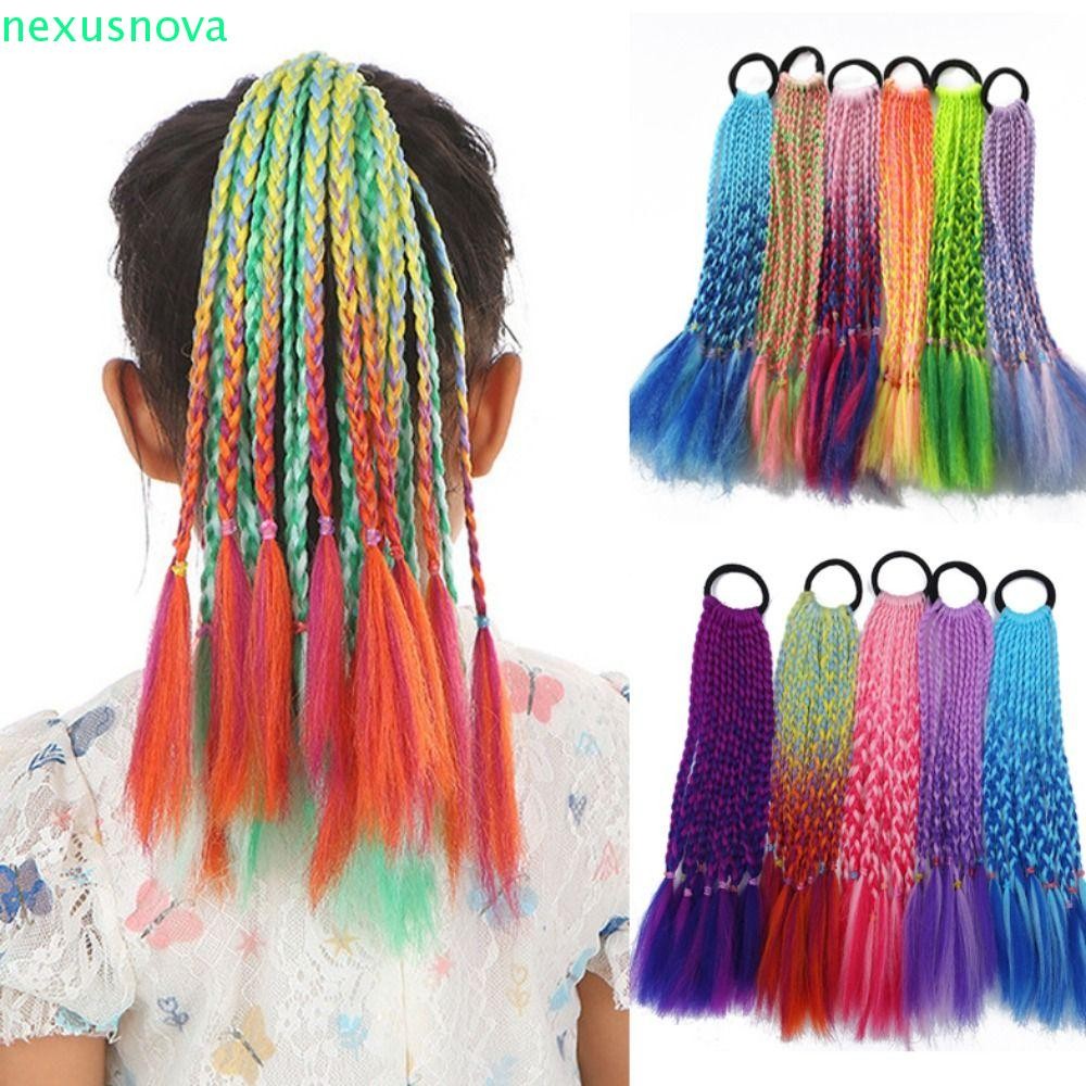 Nexusnova กล่องถักผมหางม้า, สังเคราะห์ยืดหยุ่นสาวสกปรก Braids, อุปกรณ์ ...