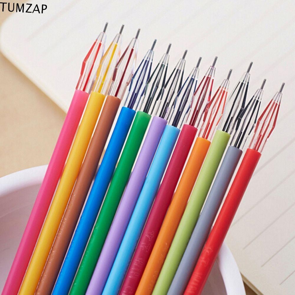 Tumzap Neutral Pen Refill Creative Candy-color Gel Pen Refill 12 สี ...