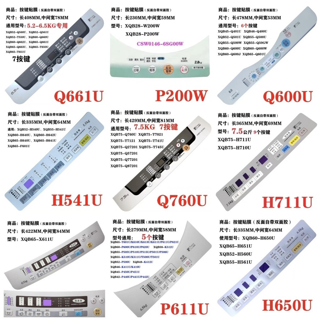 ชุดอะไหล่เครื่องซักผ้า Panasonic ฝาครอบบอร์ดคอมพิวเตอร์ ฟิล์มกันน้ำ ...