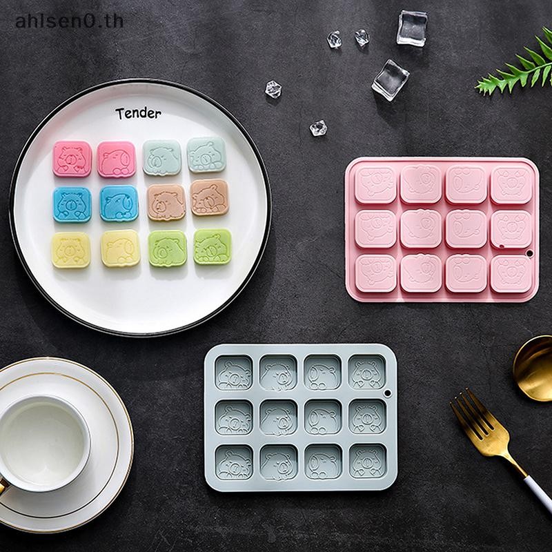Ahlsen0 การ์ตูน Kapibala สัตว์ซิลิโคน Capybara ช็อกโกแลตแม่พิมพ์ Fudge Candy Jelly Mould เค้กตก ...