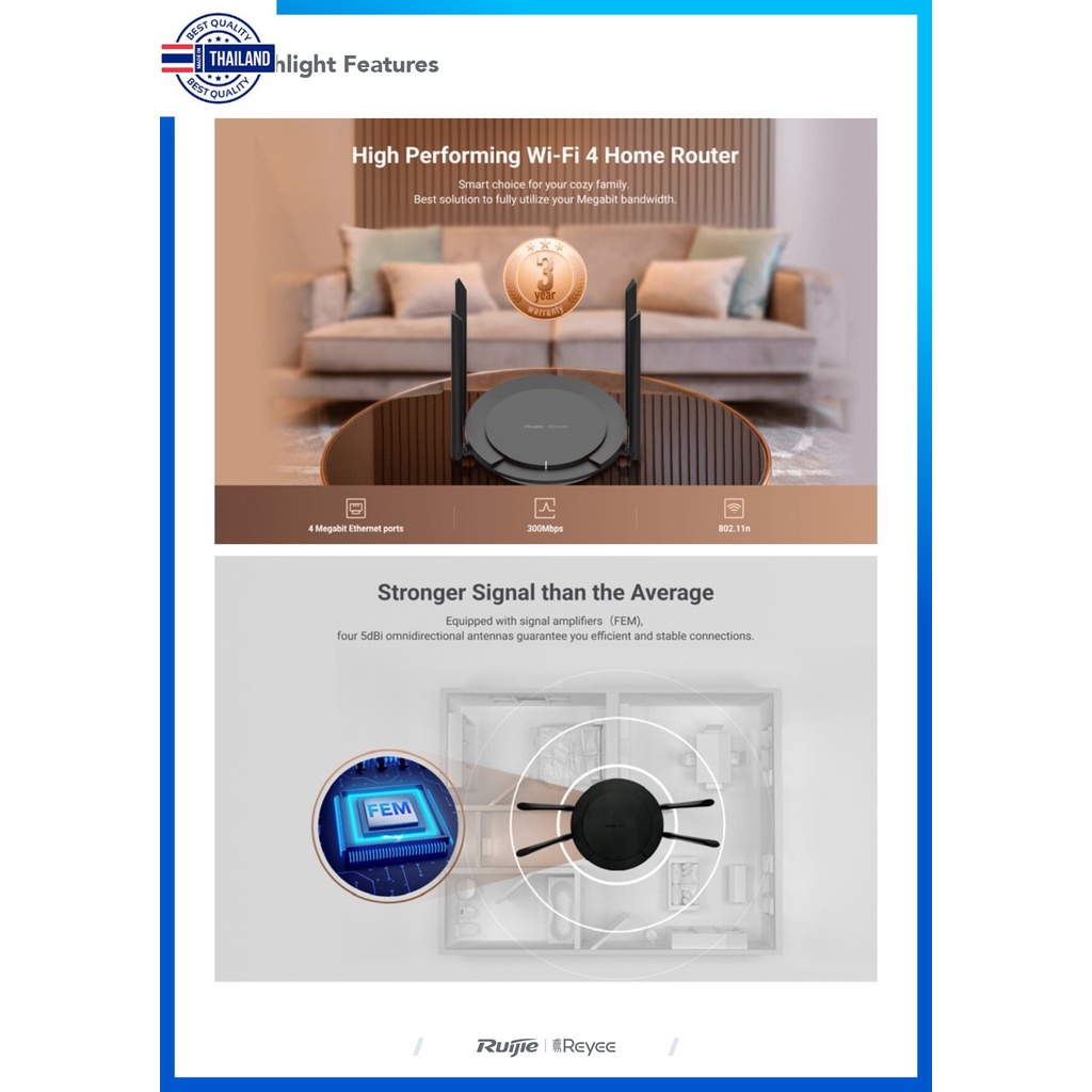 RG-EW300 PRO 300Mbps Wireless Smart Router | Shopee Thailand