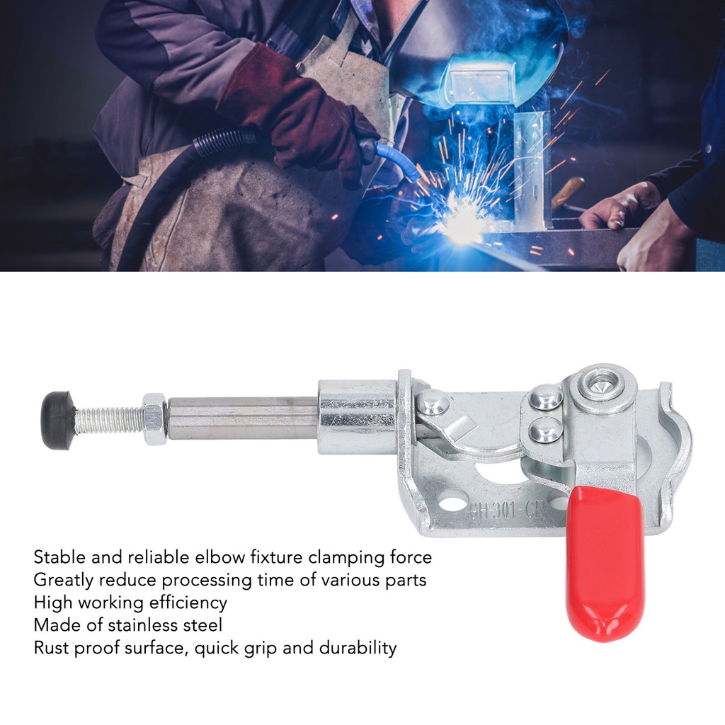 Tool Push Pull Toggle Clamp งานไม้ Quick Release การทดสอบตำแหน่ง Jig ...