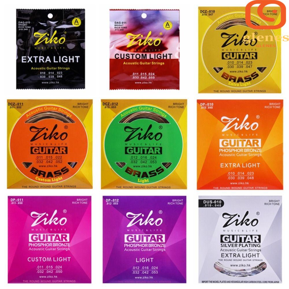 Glenes สายกีตาร์โฟล์ค โลหะผสมหกเหลี่ยม DCZ DAG DP DUS DR สีบรอนซ์ สําหรับกีตาร์อะคูสติก | Shopee ...