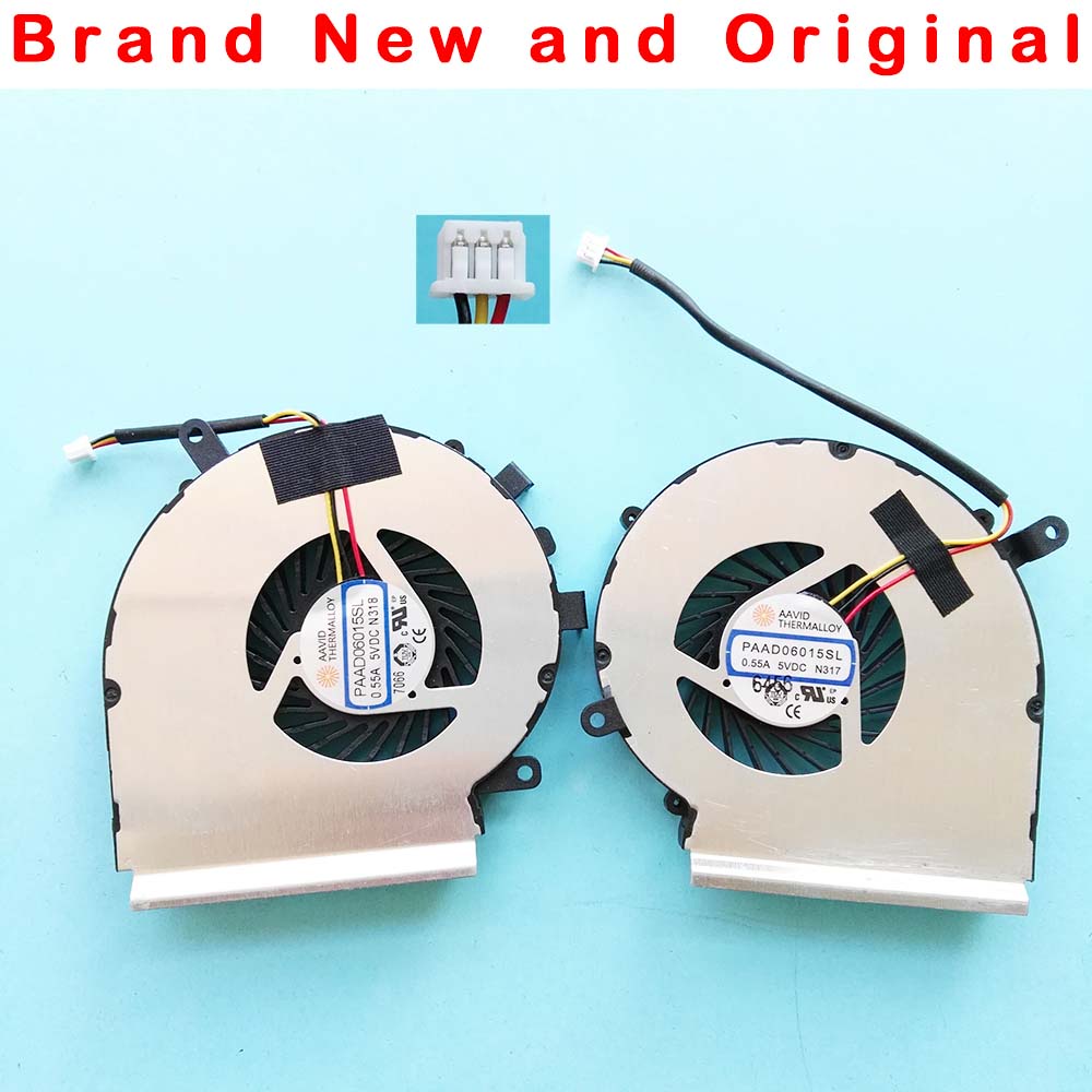 ใหม่ พัดลมระบายความร้อน CPU สําหรับ MSI GE72 GE62 PE60 PE70 GL62 GL72 GP62 2QE 6QG MS-1794 MS ...