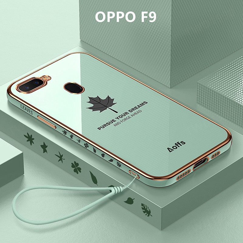เคส OPPO F9 case อ่อนนุ่ม ลายใบเมเปิ้ล เคสมือถือ เคสโทรศัพท์ OPPO F9 ...