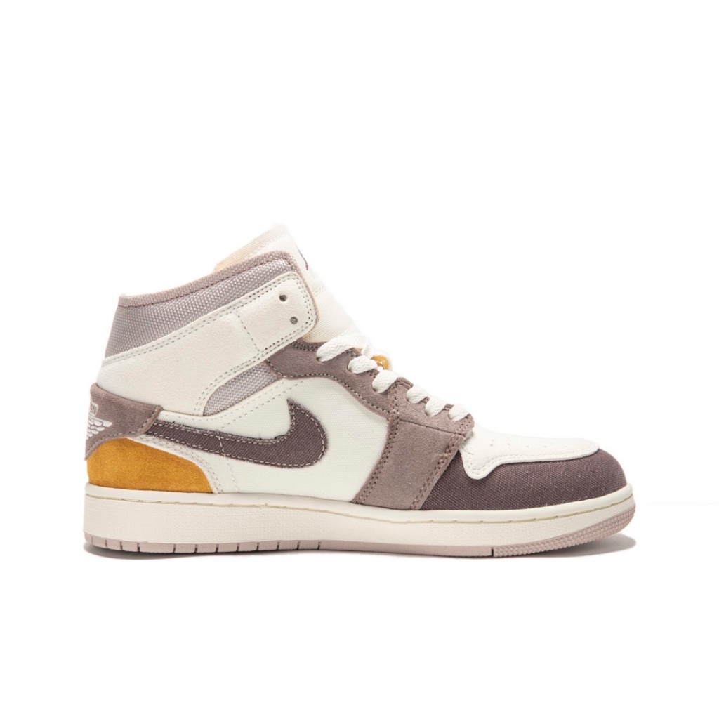 100% Genuine nike Air Jordan AJ1 Mid CRAFT วินเทจสบาย ๆ สวมใส่ลื่นวิ่ง ...