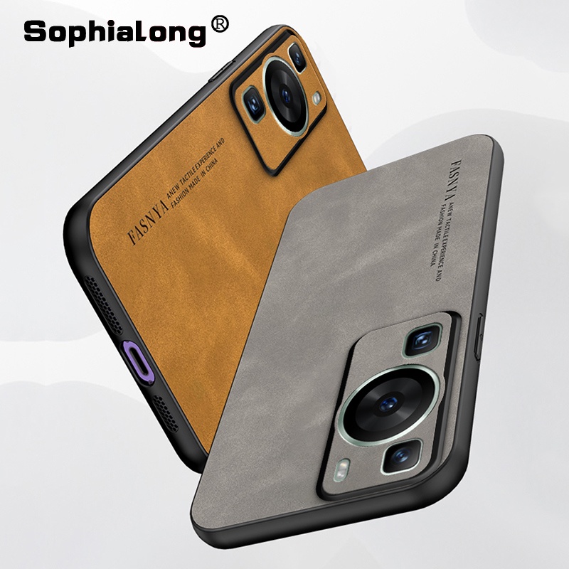 Huawei P50 P50E P60 Pro เคสศิลปะ หรูหรา ผิวสัมผัส หนังด้าน เคสโทรศัพท์ ด้านหลัง กันกระแทก ...