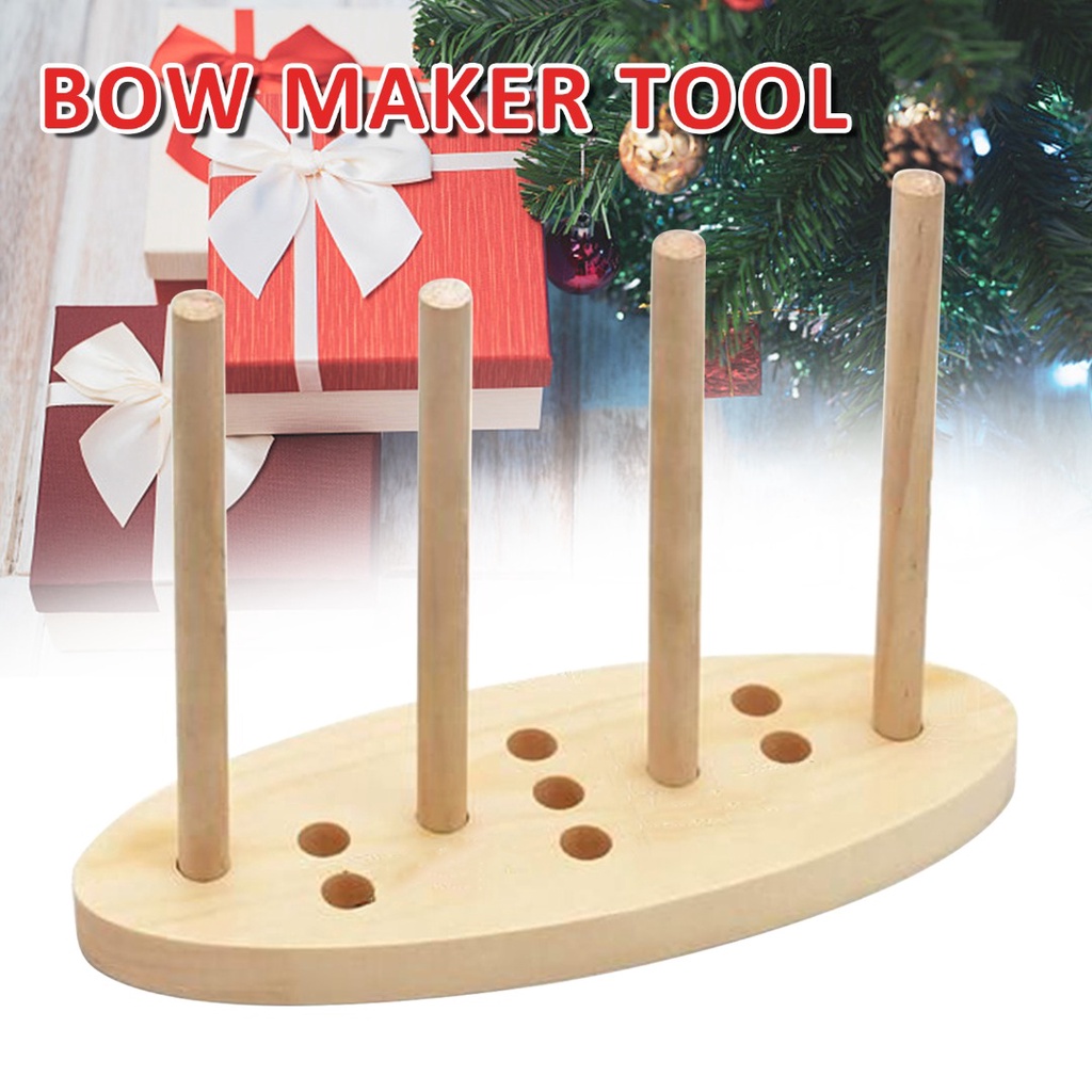 Creative Bow Maker for Ribbon DIY Wooden Wreath Making Tool Holiday ...