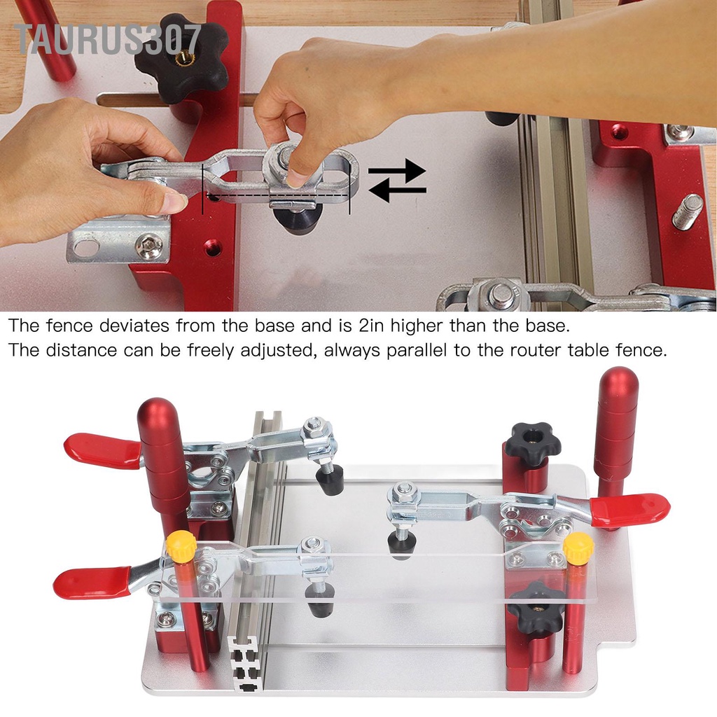 Taurus307 Router Table Coping Sled Rail Safety Clamp อลูมิเนียมสำหรับ ...