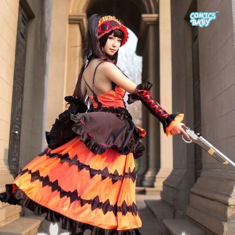 Date A Live Tokisaki Kurumi/Nightmare cosplay costume ชุดเดรสคอสเพลย์ ...