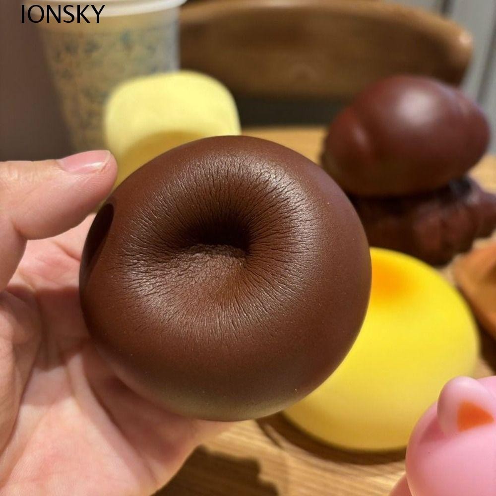 Ionsky Decompression ของเล่นชีสหยิก, 3D ช้า Rebound จําลองขนมปังบีบของ ...
