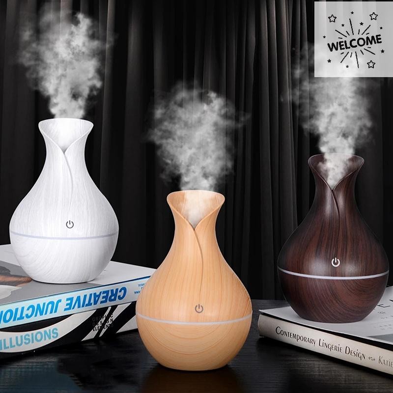 At Mini Aromatherapy Humidifier บ้านลายไม้ Air Humidifier ไฟฟ้า Air ...