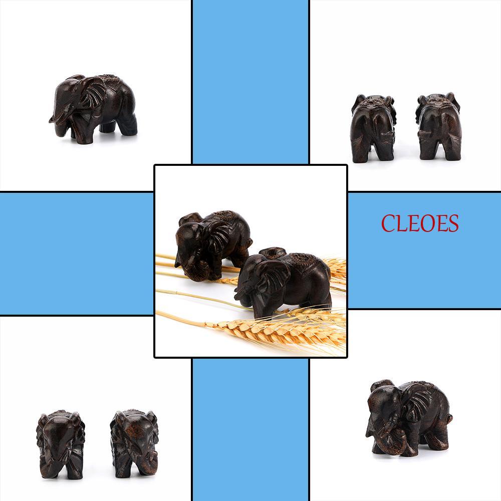 Cleoes ตุ๊กตาช้างไม้แกะสลักมือ 6 ซม. 1 คู่ | Shopee Thailand