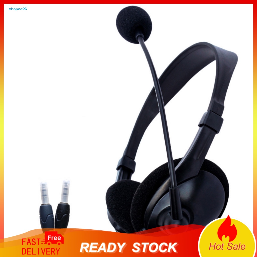 Setn หูฟังเล่นเกม แบบมีสาย ปลั๊กคู่ 35 มม. พร้อมไมโครโฟน | Shopee Thailand