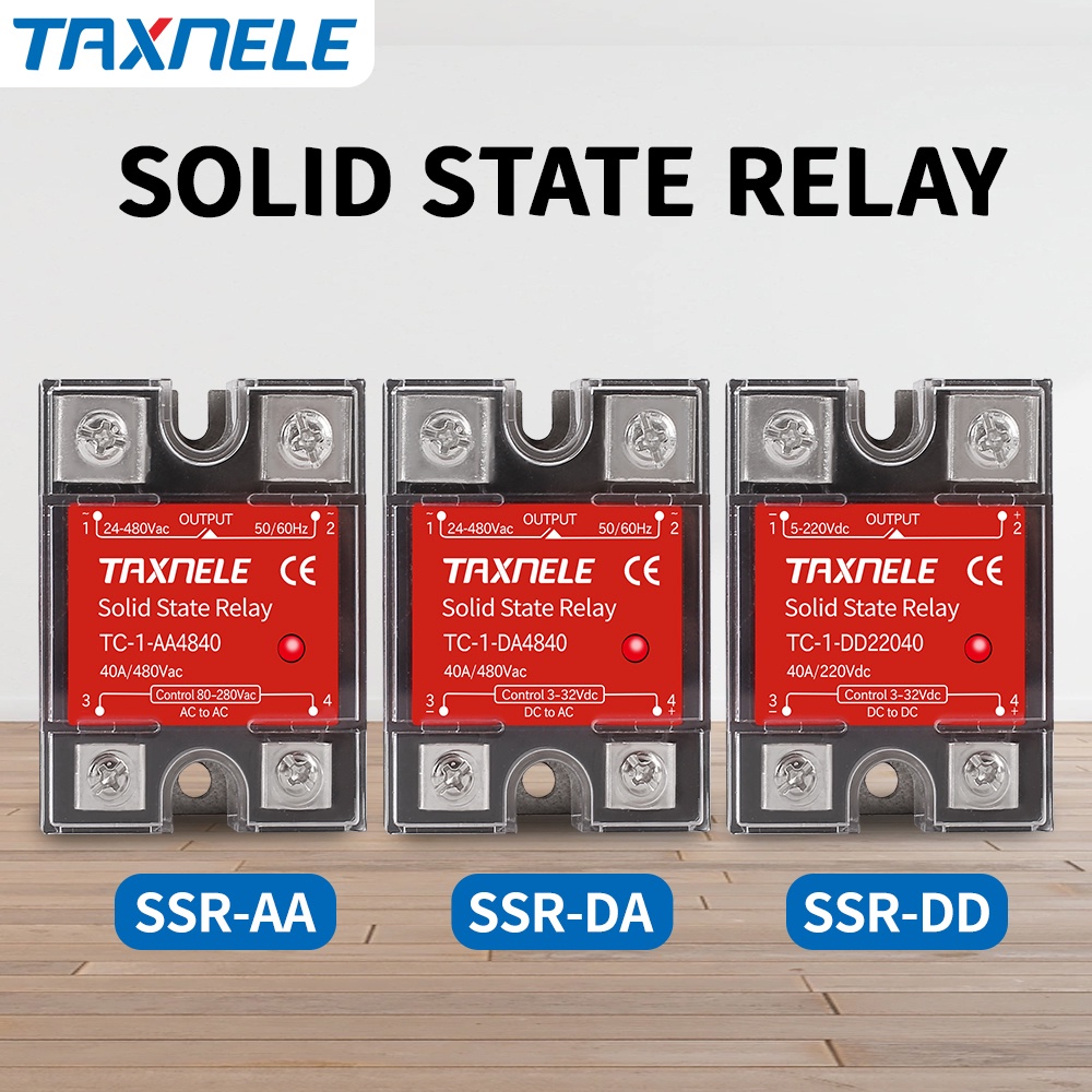 โมดูลรีเลย์โซลิดสเตท ควบคุมอุณหภูมิ SSR-25DA SSR-40DA SSR-25AA SSR-40AA SSR-40DD SSR 10A 25A 40A ...