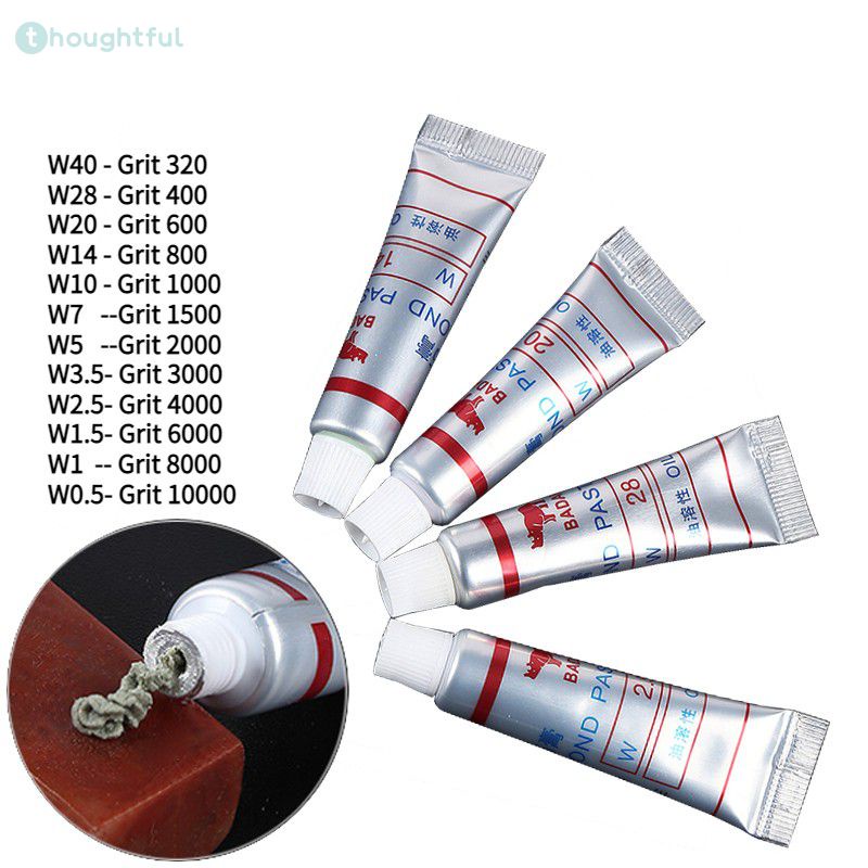 1pcs W0.5 ~ 40 Diamond Abrasive PASTE 320-10000 Lapping Compound แก้ว ...