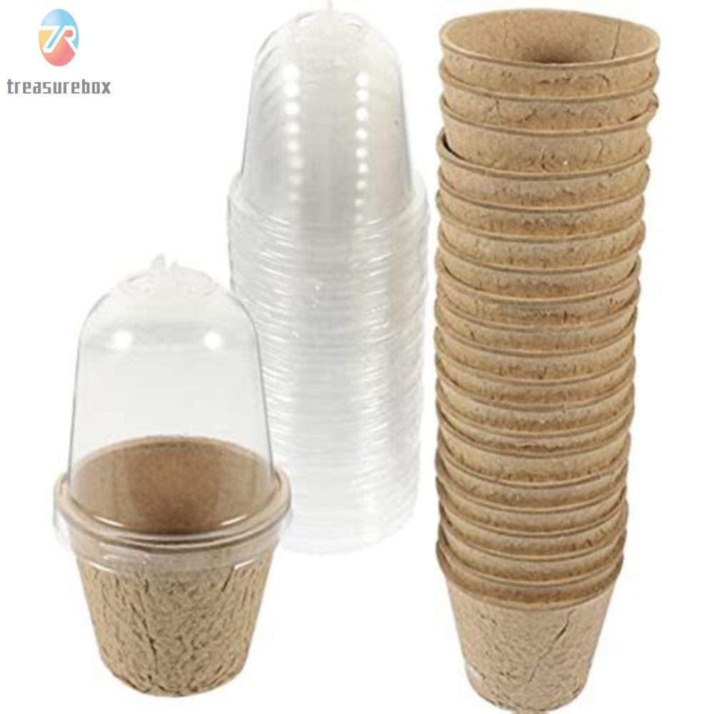 【TRSBX】Plant Pots Garden Supply Paper See-through Dome With Humidity ...
