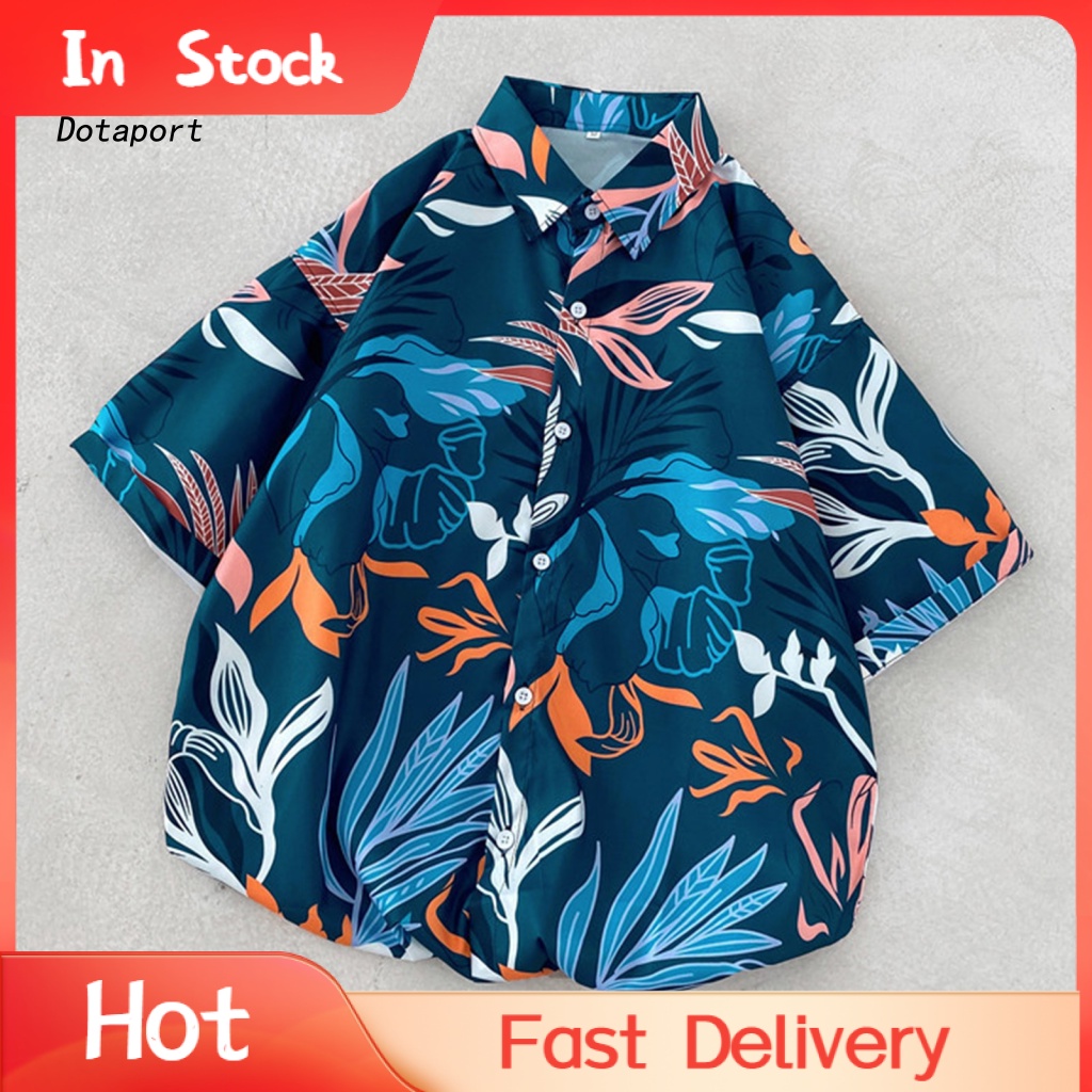 Kddt- เสื้อชายหาด คอปก แบบเปิดลง | Shopee Thailand