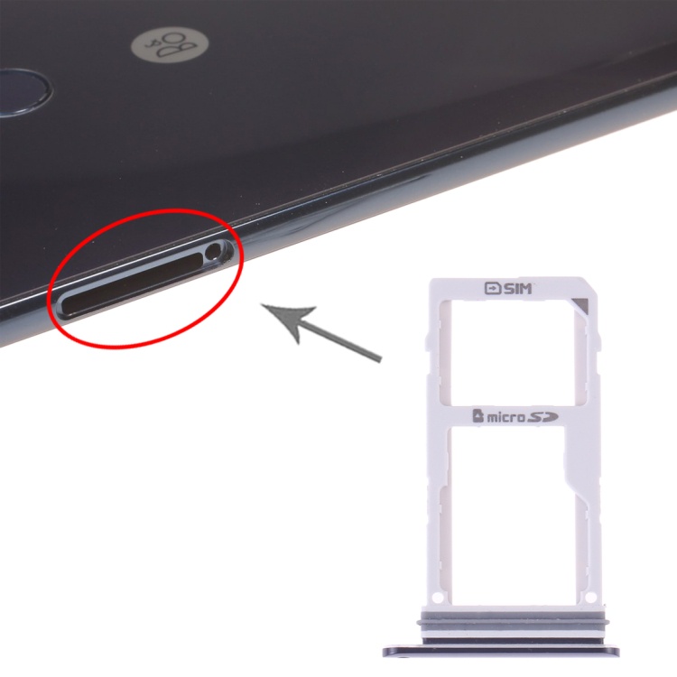 ถาดซิมการ์ด และถาดซิมการ์ด Micro SD คุณภาพสูง สําหรับ LG V30 VS996 ...