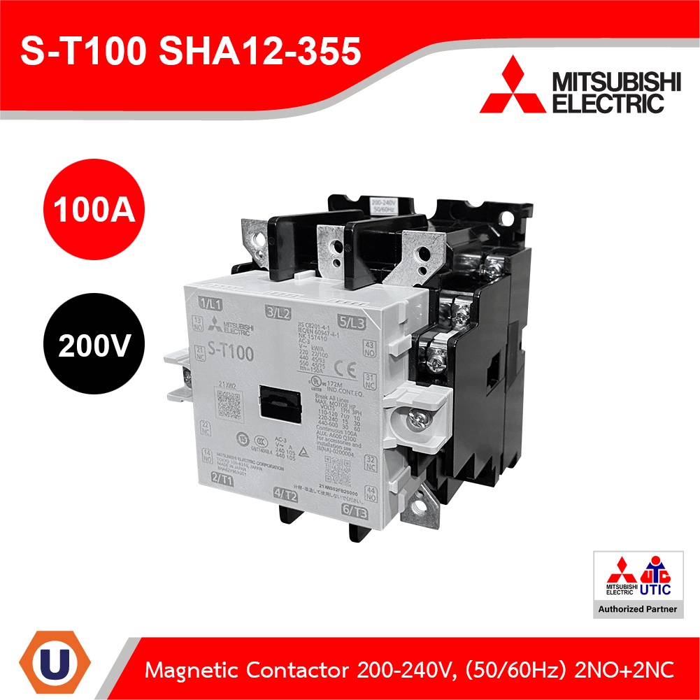 Mitsubishi Magnetic Contactors and Magnetic Motor Starters รุ่น S-T100 ...