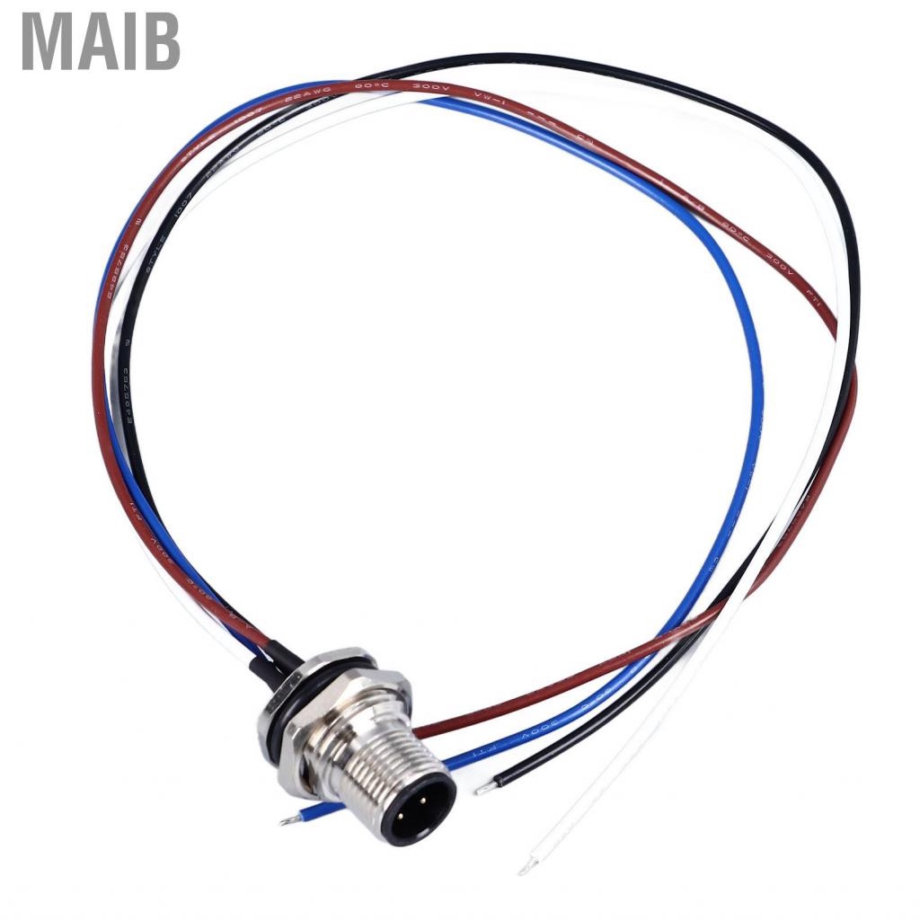 Maib Screw Threads Female Straight 4 Pin Connector Built in Adhesive ...