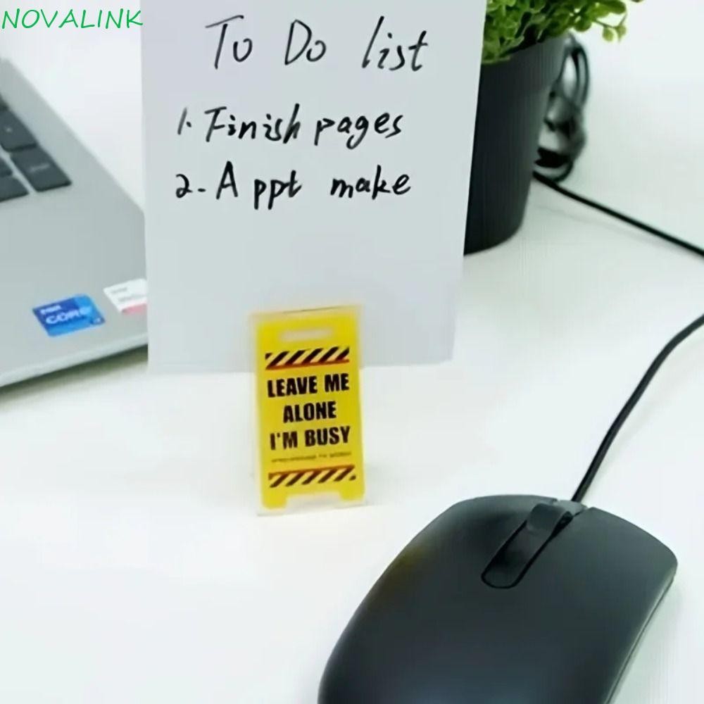 Novalink 10 ชิ้นป้ายโต๊ะอะคริลิค, Leave Me Alone Im Busy Desk Decor ...