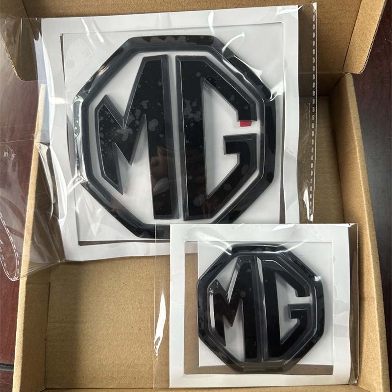 สําหรับ MG4 EV รถสีดําเคลือบเงาโลโก้เปลี่ยน ABS Protector Patch ไฟฟ้า ...