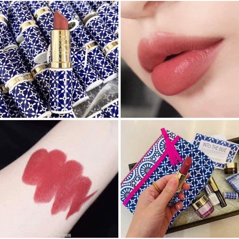ลิปสติก Lip Estée lauder ไซส์จริง 3.5 กรัม Nobox แกะจากเซต สี ชมพู Blushing rose pmhappiness ...