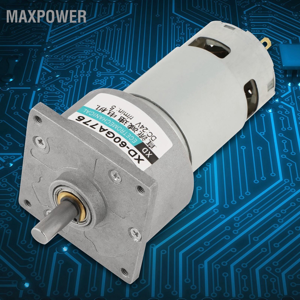 Maxpower DC12V/24V 35W Micro DC มอเตอร์เกียร์โลหะปรับความเร็ว CW/CCW ...