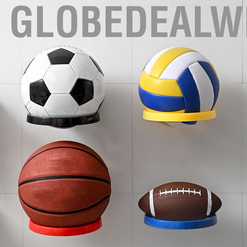 Globedealwin Wall Mount Ball Rack Soccer Hanging Durable for Storage ...