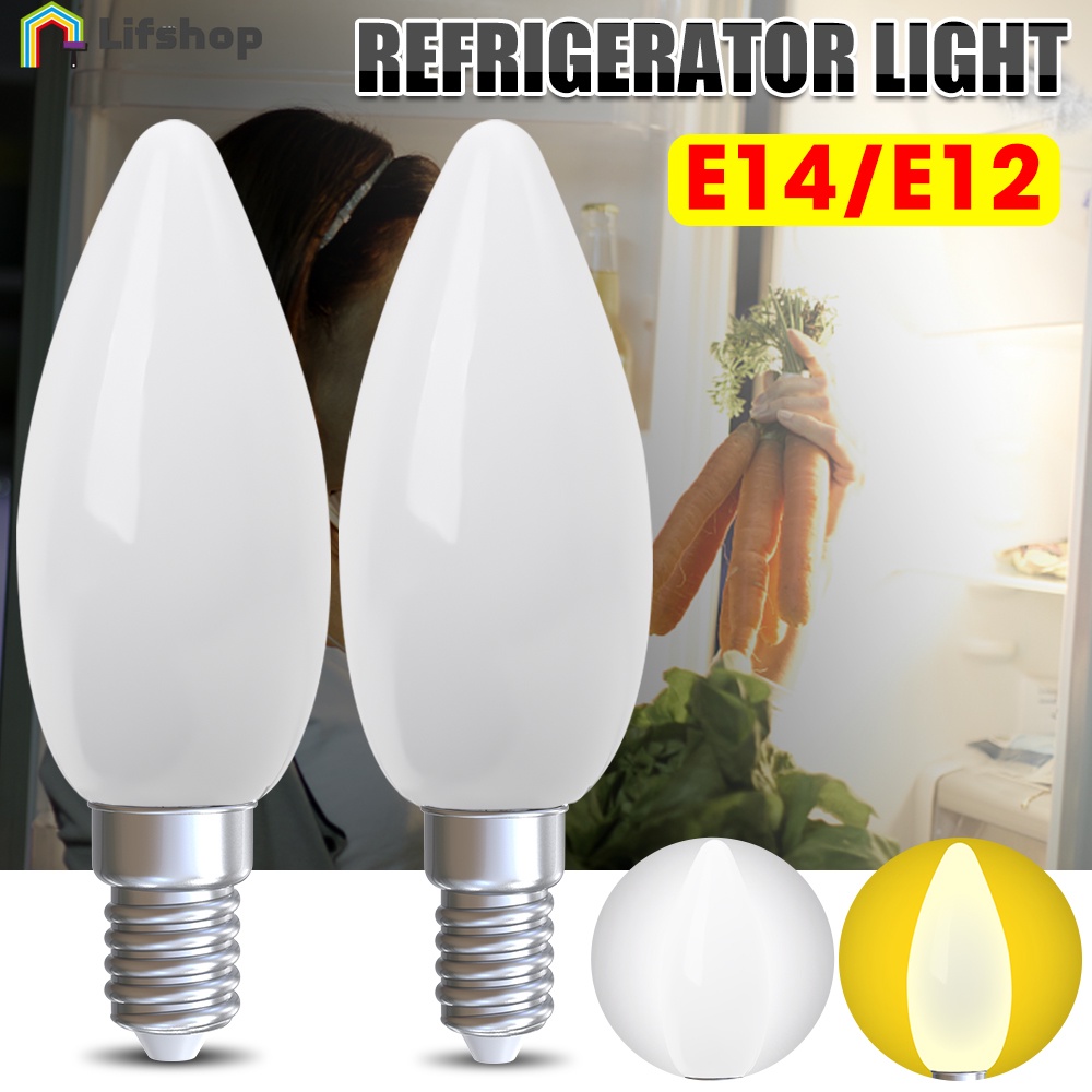 หลอดไฟ LED 220V E12 E14 ความสว่างสูง ขนาดเล็ก สีขาว สําหรับตู้เย็น ตกแต่งบ้าน | Shopee Thailand