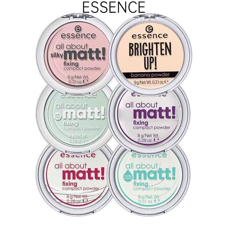 Essence Pressed Powder สําหรับผิวมันเพื่อขจัดน้ํามันและ Touch Up Makeup ...