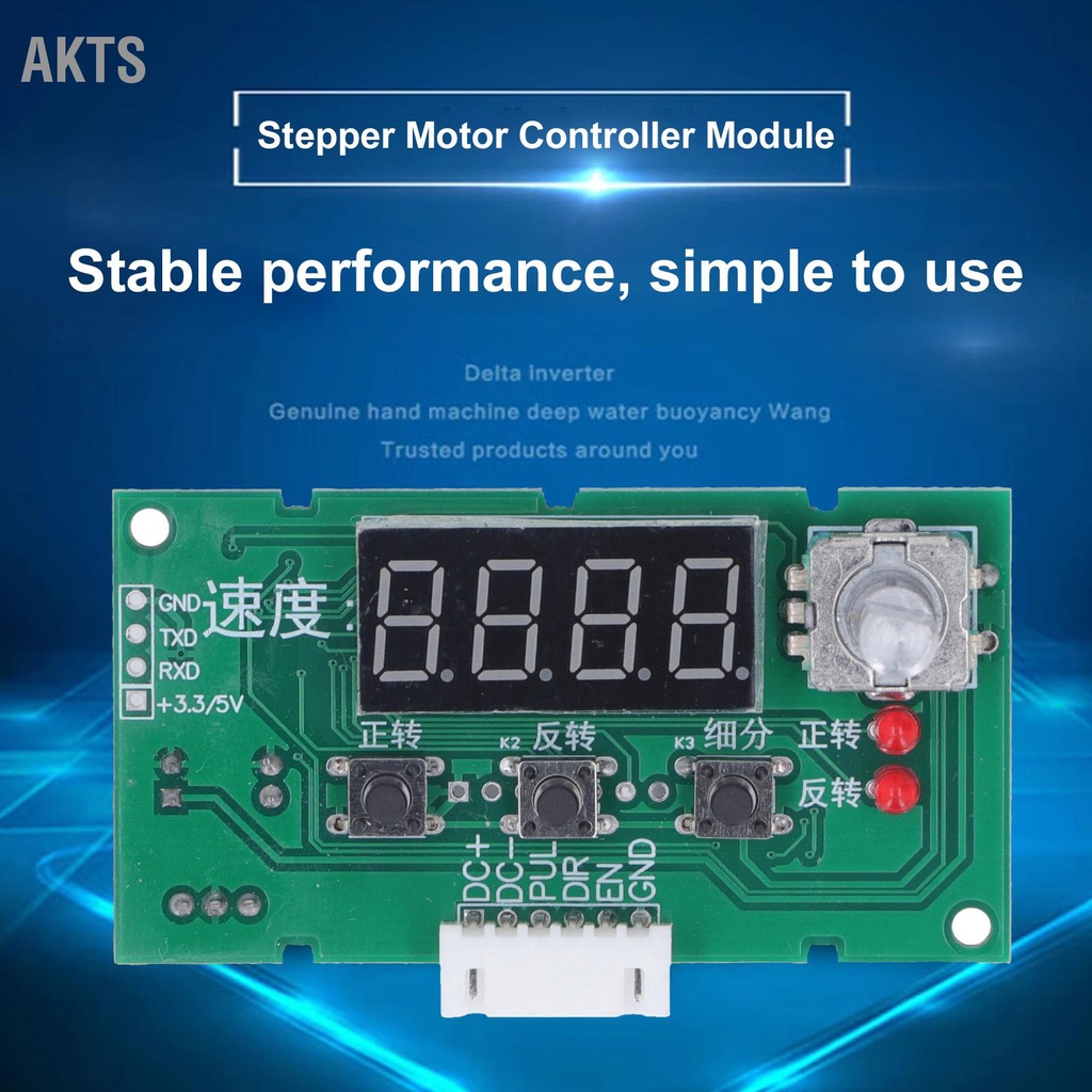 AKTS Stepper Motor Controller Board โปรแกรมควบคุมความเร็ว Stepping ...