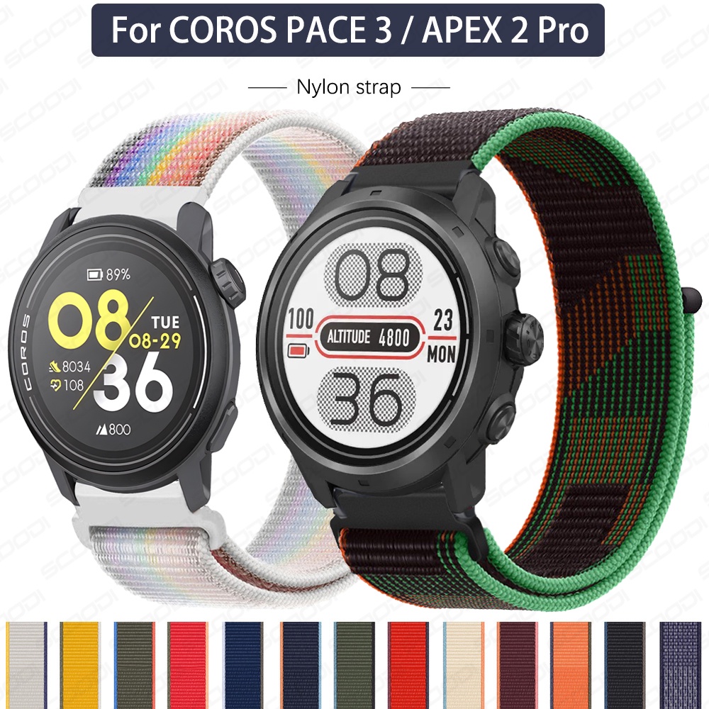 22mm Sport Loop สายไนลอนสําหรับ for COROS PACE Pro / COROS PACE 3 / APEX 2 Pro สมาร์ทวอทช์สายรัด ...