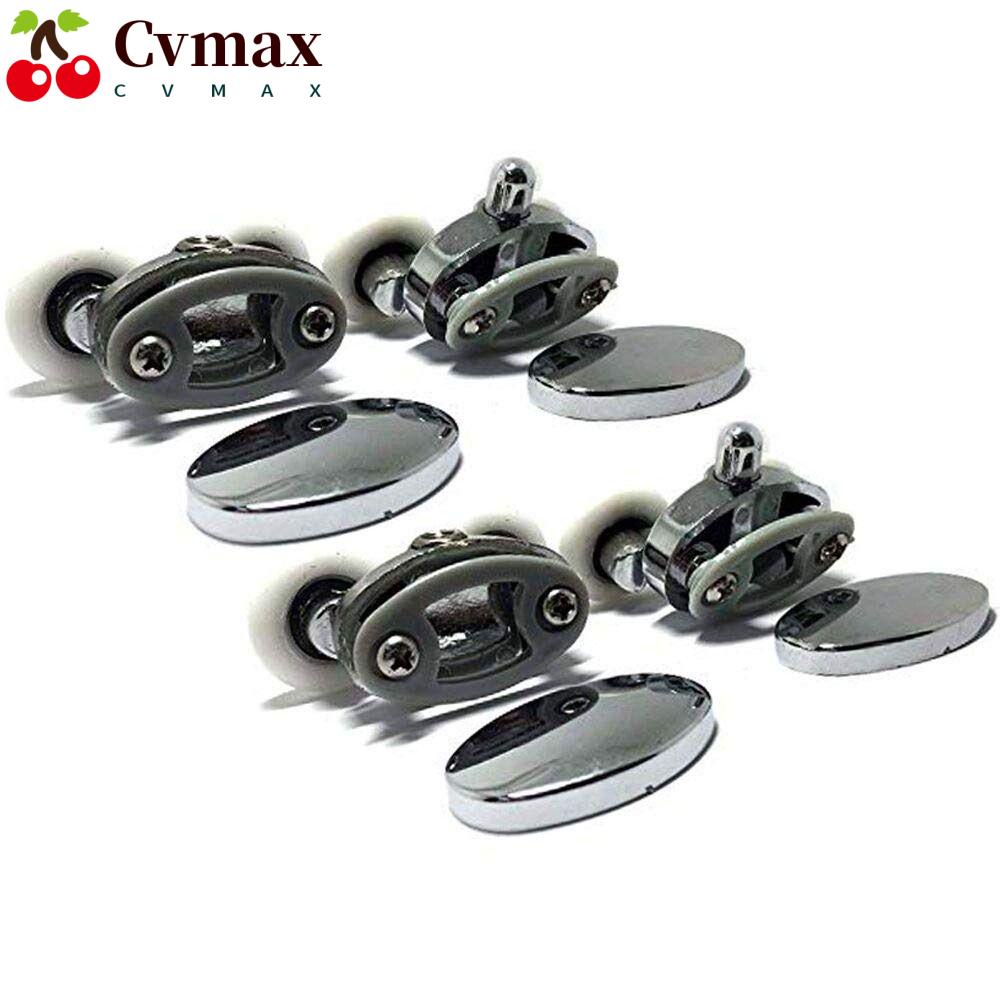 Cvmax อะไหล่ล้อคู่ พลาสติก ทองเหลือง ปรับได้ แบบเปลี่ยน สําหรับประตูห้องน้ํา 4 ชิ้น | Shopee ...