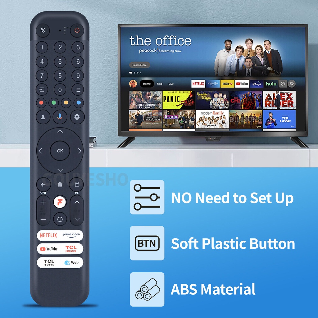 ใหม่ RC833 GUB2 เสียงสําหรับ TCL LCD LED TV รีโมทคอนโทรล 65C845 55 75 ...