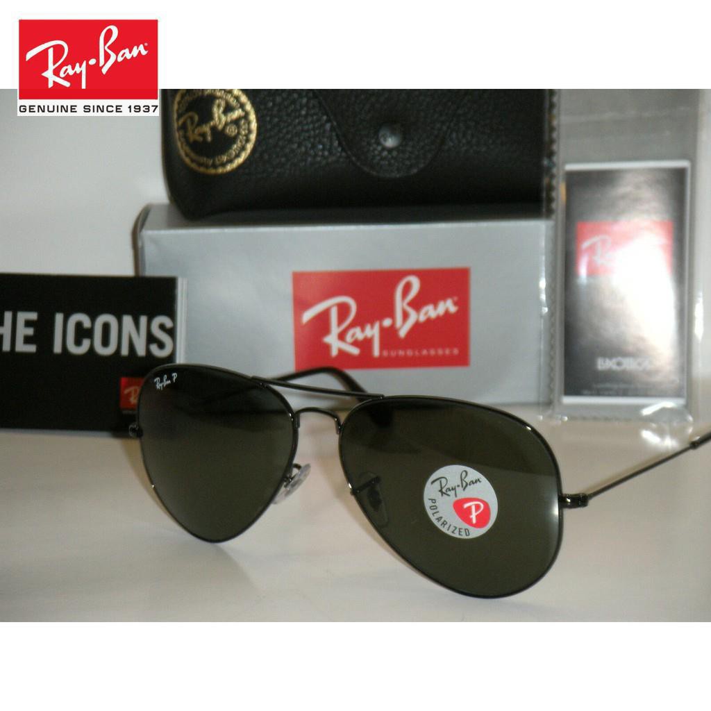 ไดรเวอร์อัตโนมัติ Rayban Polarized Rb 3025 002 58 62 มม. ขนาดใหญ่ 6dmz ...