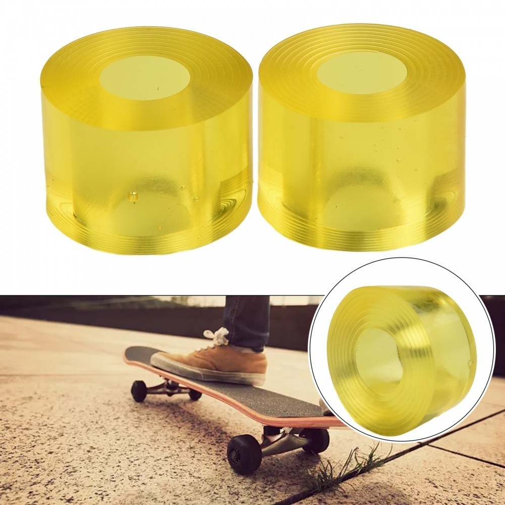 สเก็ตบอร์ด 92A ความแข็งสีดําสีเหลืองสีแดงยืดหยุ่นสูง PU Polyurethane ...